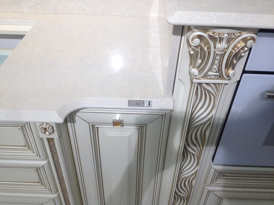 Фото работ: столешница и стеновая панель Silestone Daria - Практика